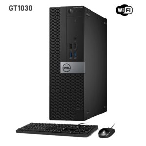 Dell Optiplex 7040 SFF Business Desktop PC - 6th Gen Intel i5-6500 Quad Core - 8GB DDR4-256GB SSD - GeForce GT 1030 - Keyboard, Mouse Combo, USB WiFi, Windows 10 Professional (64-bit) (Renewed)