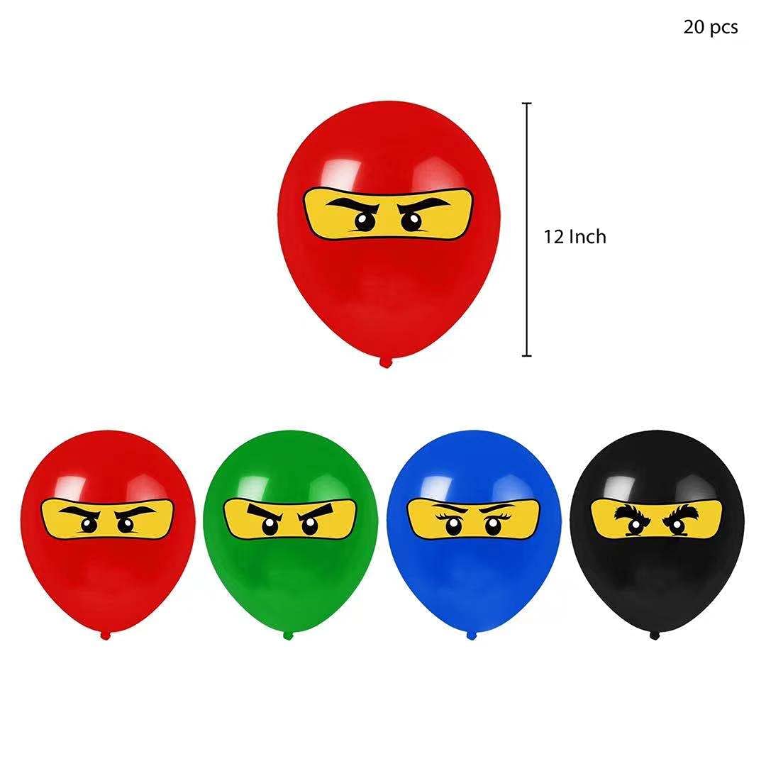 Heidaman Ninja Birthday Party Supplies Ninja Party Supplies Ninja Birthday Decorations Set Include Ninja Banners Balloons Cake Plates Ninja Tablecloth Cake Toppers(115pce)