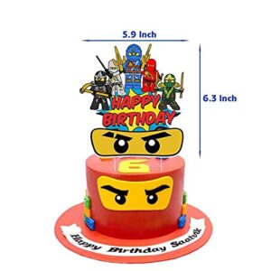 Heidaman Ninja Birthday Party Supplies Ninja Party Supplies Ninja Birthday Decorations Set Include Ninja Banners Balloons Cake Plates Ninja Tablecloth Cake Toppers(115pce)