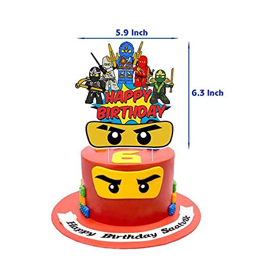 Heidaman Ninja Birthday Party Supplies Ninja Party Supplies Ninja Birthday Decorations Set Include Ninja Banners Balloons Cake Plates Ninja Tablecloth Cake Toppers(115pce)