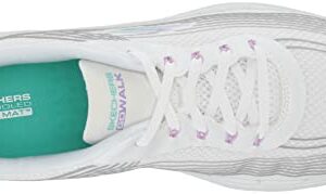 Skechers Women's GO Walk 6-Inner Joy Sneaker, White/Multi, 10