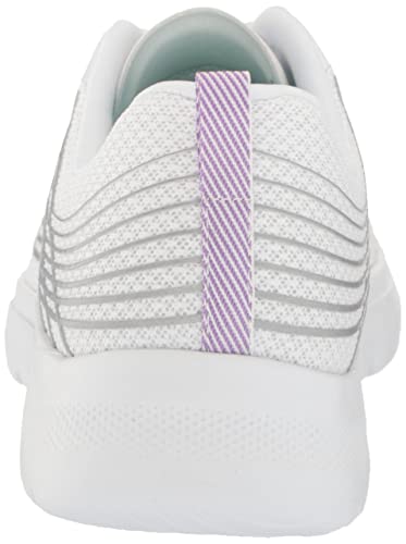 Skechers Women's GO Walk 6-Inner Joy Sneaker, White/Multi, 10