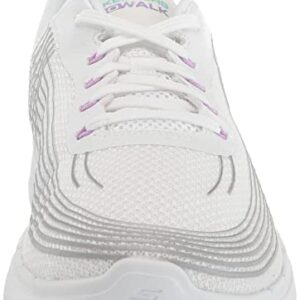 Skechers Women's GO Walk 6-Inner Joy Sneaker, White/Multi, 10