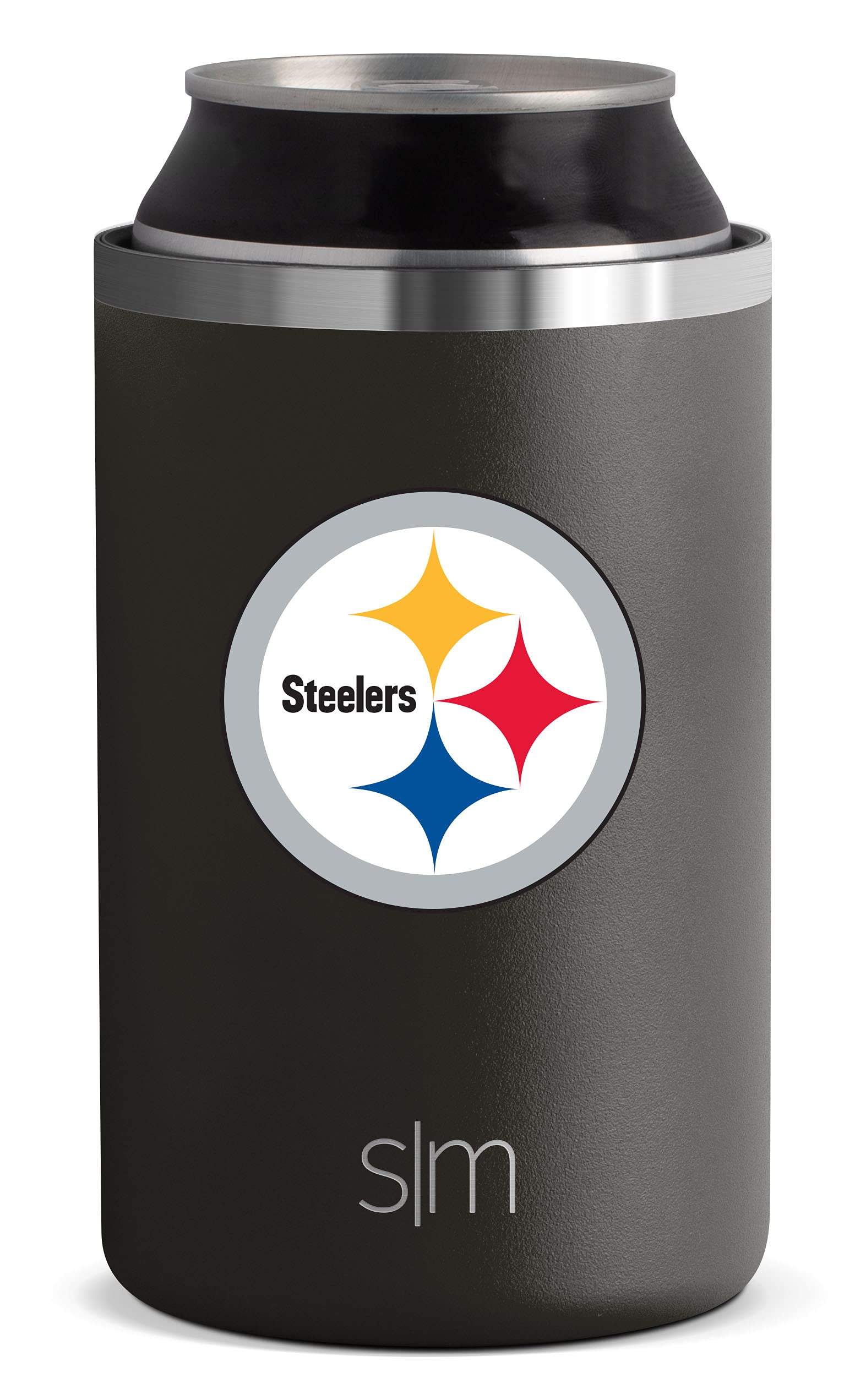 Simple Modern Officially Licensed NFL Pittsburgh Steelers Gifts for Men, Women, Dads, Fathers Day | Insulated Ranger Can Cooler for Standard 12oz Cans - Beer, Seltzer, and Soda