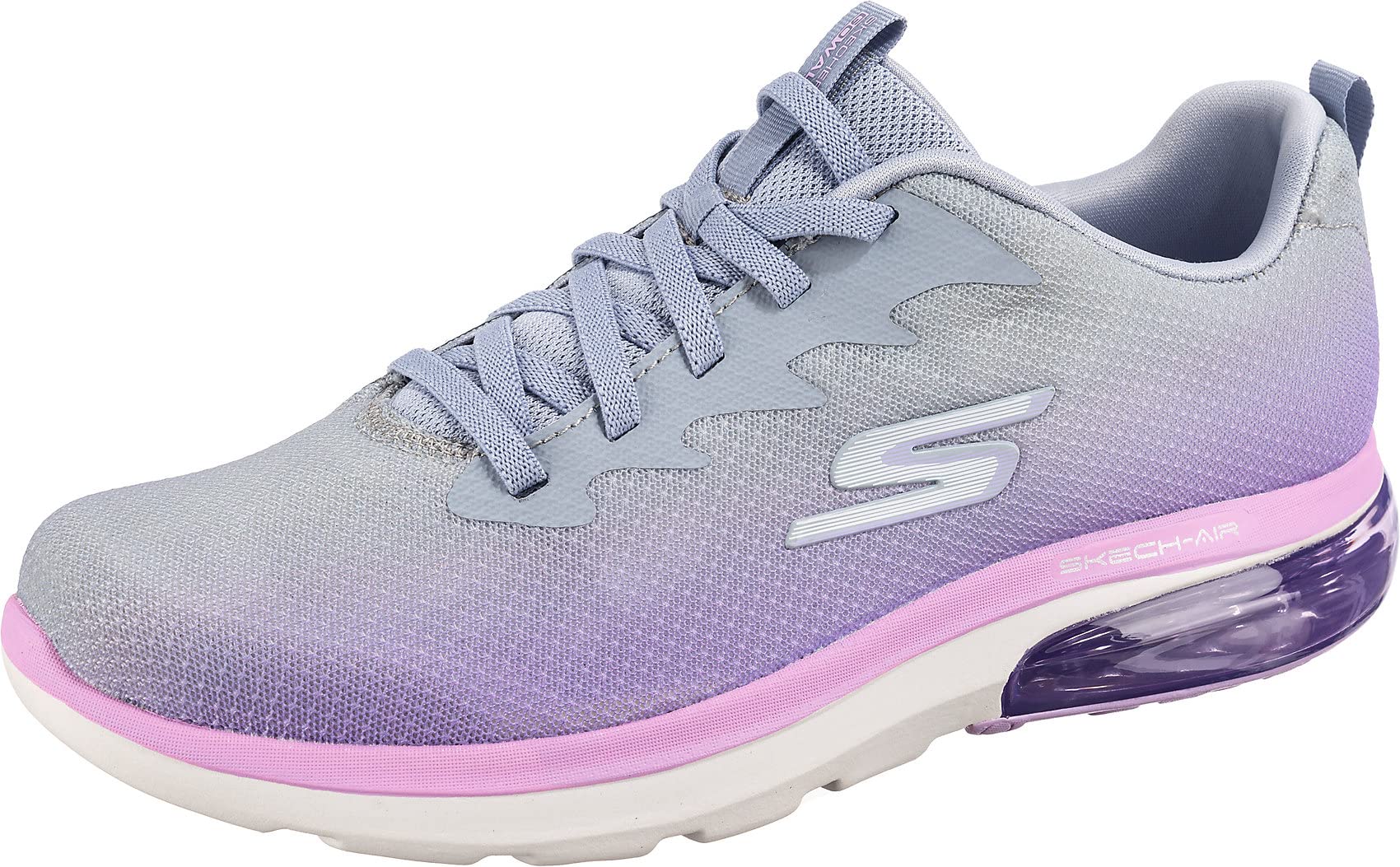 Skechers Women's GO Walk AIR 2.0-Quick Breeze Sneaker, Gray/Lavender, 9.5