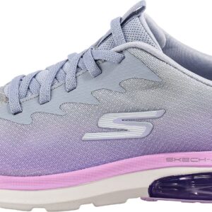 Skechers Women's GO Walk AIR 2.0-Quick Breeze Sneaker, Gray/Lavender, 9.5