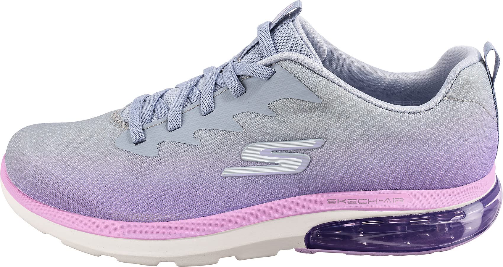 Skechers Women's GO Walk AIR 2.0-Quick Breeze Sneaker, Gray/Lavender, 9.5