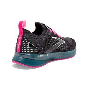 Brooks Women’s Levitate StealthFit 5 Neutral Running Shoe - Black/Blue/Pink - 8.5