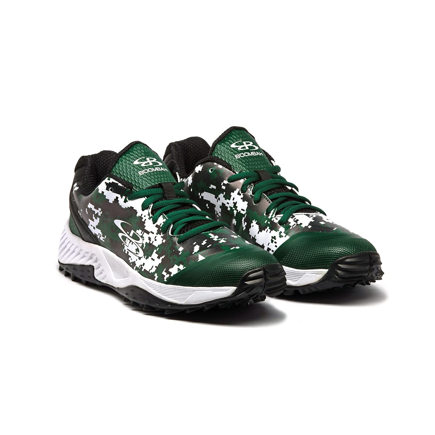 Boombah Women's Dart Digi Camo Turf Shoes Black/Dark Green/White - Size 6.5