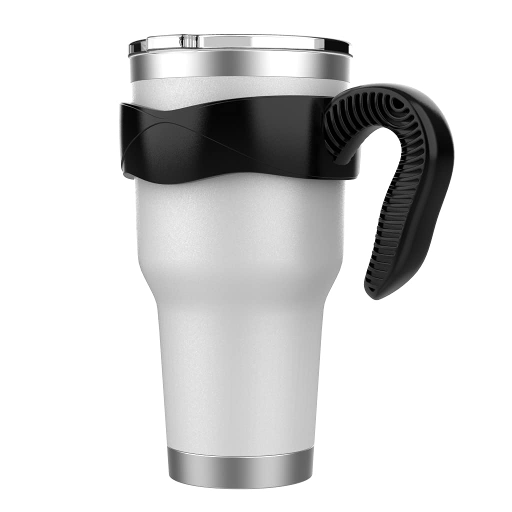 Tumbler handle fits for 30 OZ YETI Tumbler, OZARK TRAIL Tumbler, Rambler Tumbler (Black,Handle Only，Cup not Include)