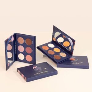 ready to shine: mars & saturn voyage mini eyeshadow palette duo - vegan, cruelty-free, galactic-inspired shades for stunning looks