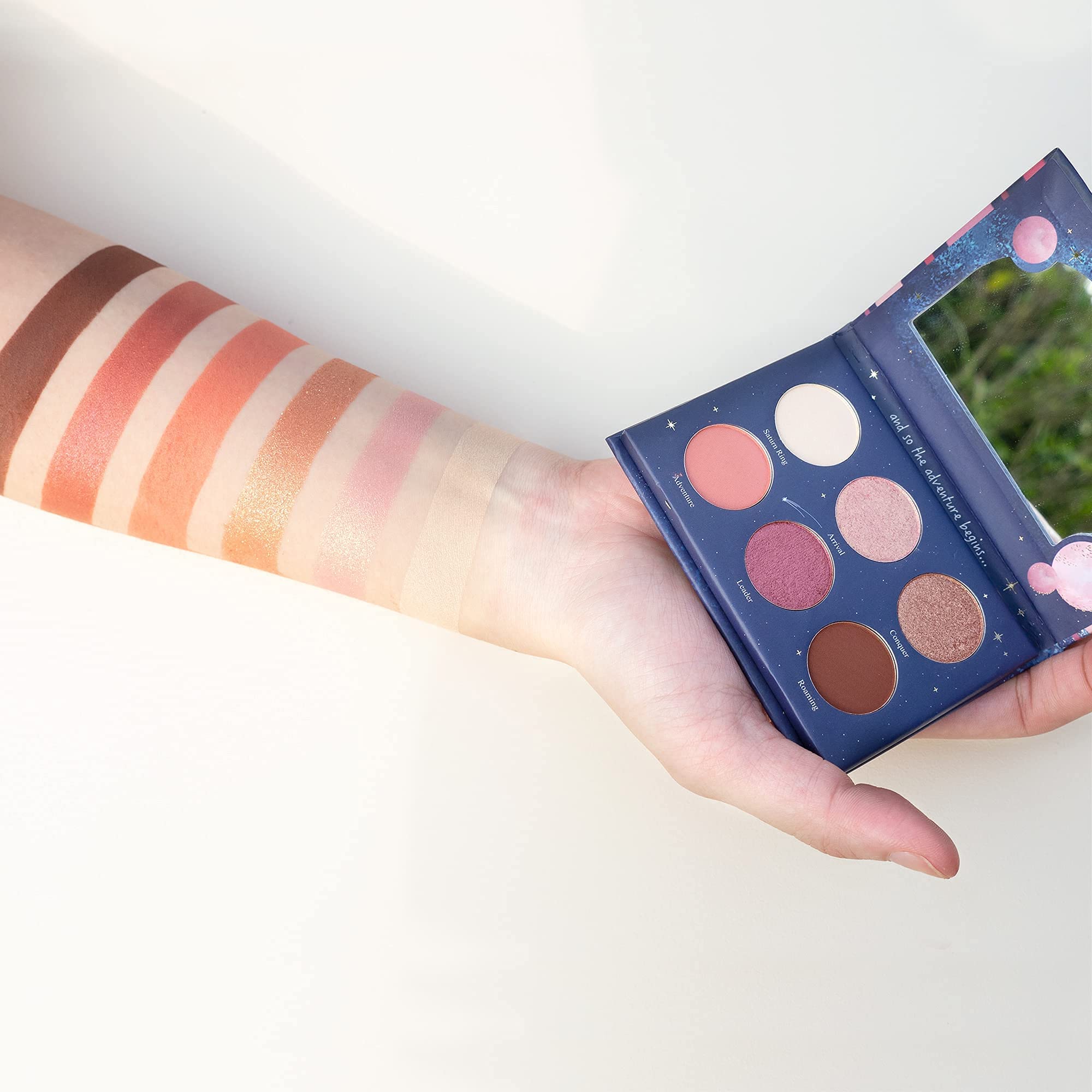 READY TO SHINE: Mars & Saturn Voyage Mini Eyeshadow Palette Duo - Vegan, Cruelty-Free, Galactic-Inspired Shades for Stunning Looks