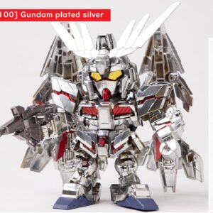 GSI Creos Gundam Marker 3 Types Set Clear Gloss, Clear Matte, Gundam Plated Silver With Kanji LOVE Sticker, 7.87 x 0.39 x 2.36 in