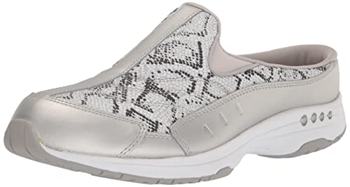 Easy Spirit Women's TRAVELTIME419 Mule, Grey 50, 8 X-Wide