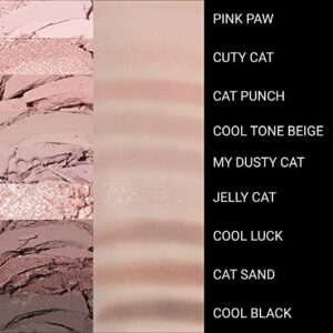 ETUDE Play Color Eyes | 9 Color Eyeshadow Palette With Soft & Pure Contour Shades (Dusty Cat)