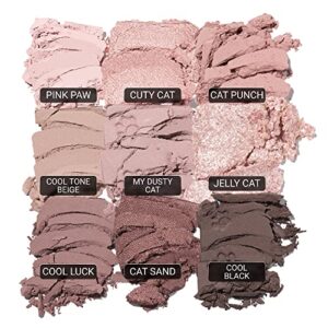 ETUDE Play Color Eyes | 9 Color Eyeshadow Palette With Soft & Pure Contour Shades (Dusty Cat)