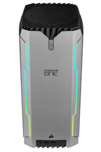 corsair one pro a200 compact workstation-class pc - amd ryzen™ 9 5950x cpu - nvidia® geforce rtx™ 3080 graphics - 64gb vengeance lpx ddr4 memory, 2tb, windows 10 pro,bright silver