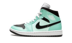 jordan womens wmns air 1 mid bq6472 300 aqua black - size 10w