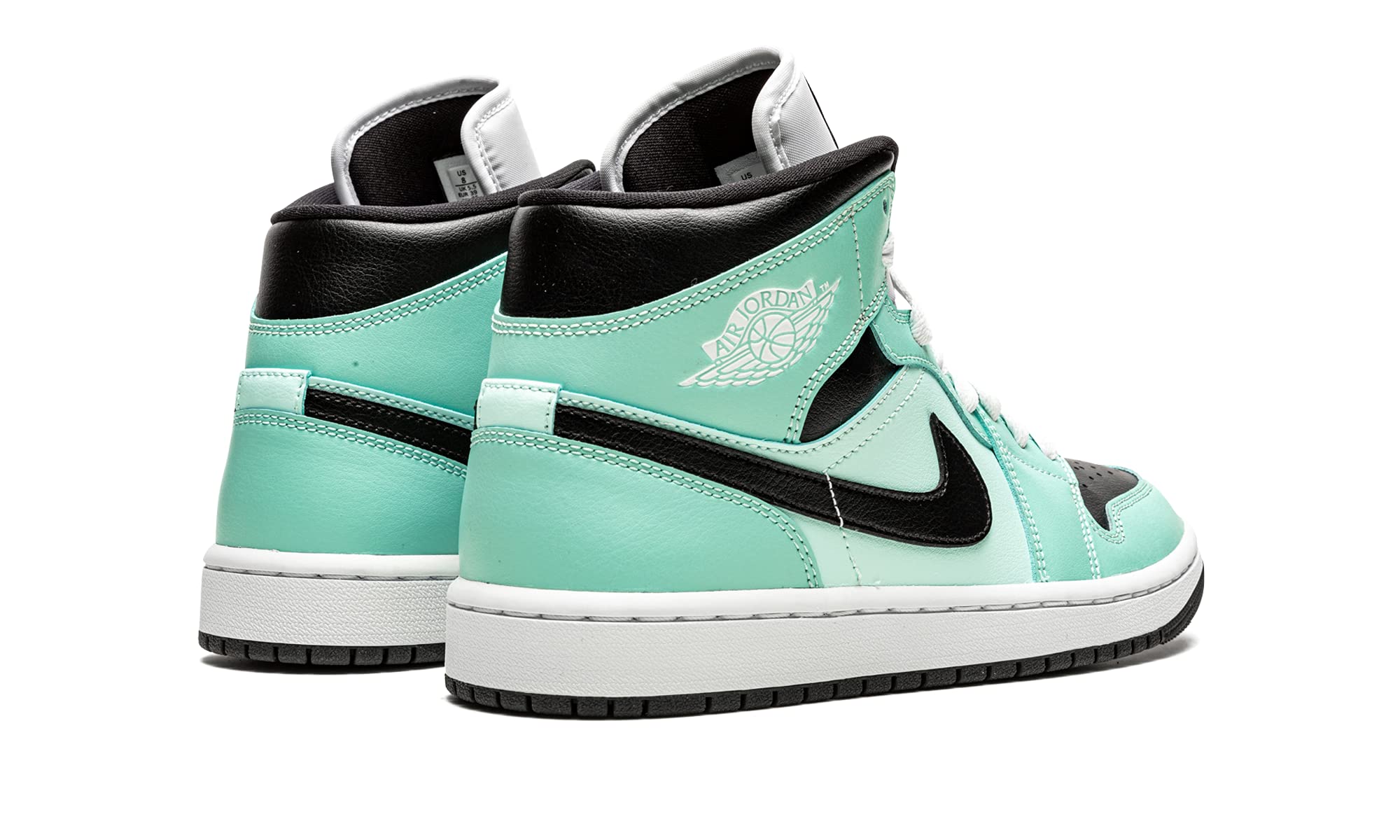 Jordan Womens WMNS Air 1 MID BQ6472 300 Aqua Black - Size 10W