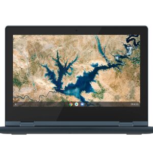 Lenovo Chromebook Flex 3 11.6" HD Touchscreen 2-in-1 Laptop Computer PC, Intel Celeron N4020, 4GB DDR4, 32GB eMMC, Intel UHD 600, 802.11ac, Bluetooth, Webcam, Chrome OS, Blue, 64GB ABYS MicroSD Card