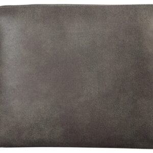 Signature Design by Ashley Arroyo Mid Century Modern Faux Leather Ottoman, Dark Gray