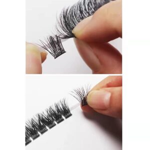 Large Tray,10-20mm to Choose DIY Eye Lashes Extensions 120 Cluster Wide Stem Eyelashes Soft and Lightweight Individual False Eyelashes Dramatic Look (12mm)