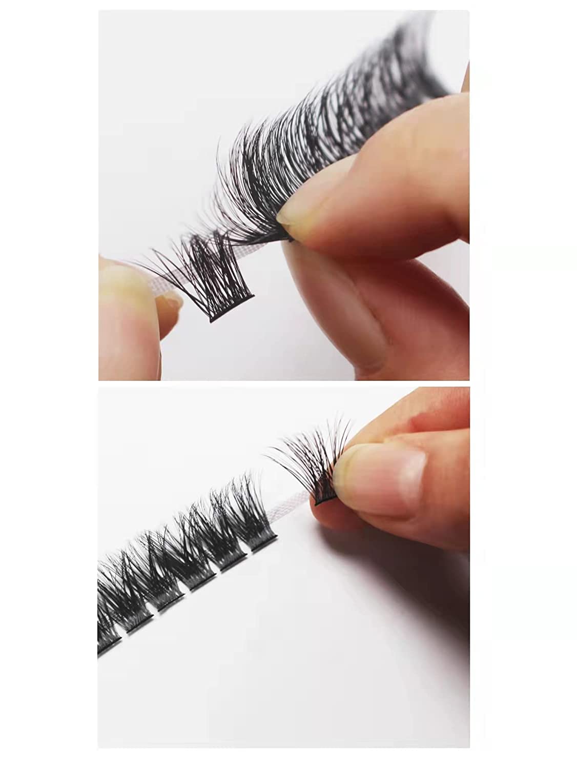 Large Tray,10-20mm to Choose DIY Eye Lashes Extensions 120 Cluster Wide Stem Eyelashes Soft and Lightweight Individual False Eyelashes Dramatic Look (12mm)