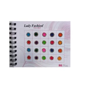 ATCUSA Lady Fashion Premium Spiral Book Round Multicolored Bindi with Crystals - Temporary Tattoo/Body Art/Jewel - Various Sizes 8mm - 80 Bindis