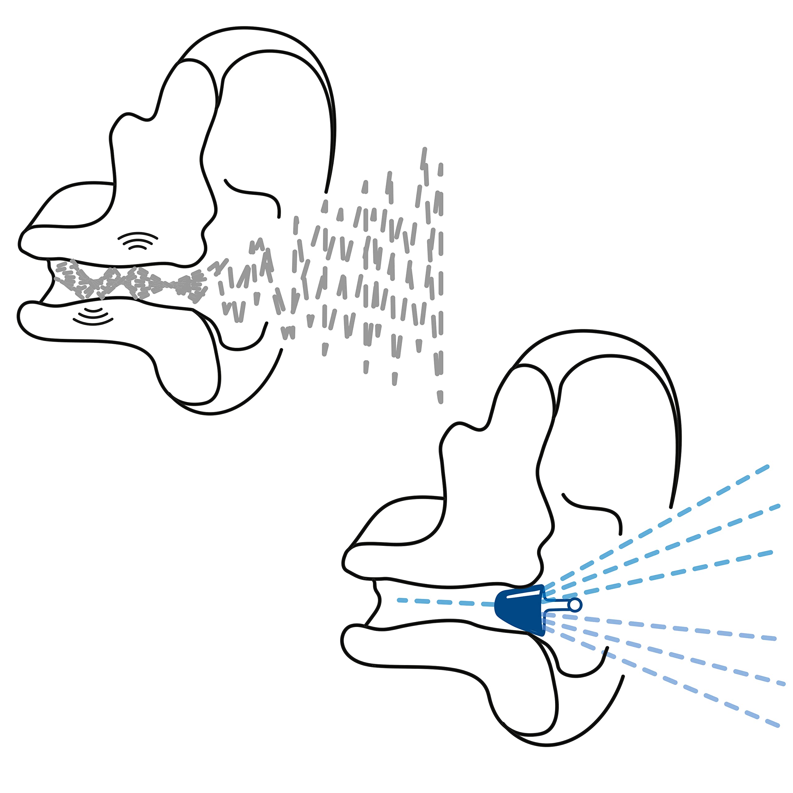 Flare Calmer Pro – Ear Plugs Alternative – Reduce Annoying Noises Without Blocking Sound – Premium Version - Soft Reusable Silicone with Aluminium Core - Black Ice