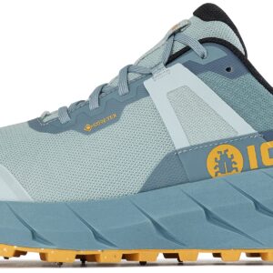 Icebug Womens Arcus BUGrip GTX Trail Running Shoe with Carbide Studded Traction Sole, Cloud Blue, L10.5