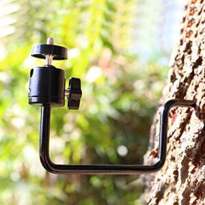 BALEVER BLJ001 Hunting Trail Camera Tree Mount with 1/4 inch Screw, Quick Mount Hunting Camera Tree Holder with Screw Mounting Bracket,360 Degrees Rotating (3 Pieces)