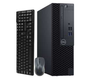 dell optiplex 3060 sff computer desktop pc, intel core i5-8400 2.80ghz processor, 8gb ddr4 ram, 256gb nvme ssd 1tb hard drive, hdmi, wireless keyboard mouse, wifi & bluetooth, windows 10 (renewed)