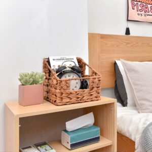 GRANNY SAYS Bundle of 3-Pack Wicker Baskets & 2-Pack Wicker Shelf Baskets