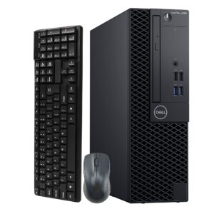 Dell Optiplex 3060 SFF Computer Desktop PC, Intel Core i5-8400 8th Gen Processor, 16GB DDR4 Ram, 512GB NVMe SSD + 2TB Hard Drive, HDMI, Wireless Keyboard Mouse, WiFi & Bluetooth, Windows 10 (Renewed)