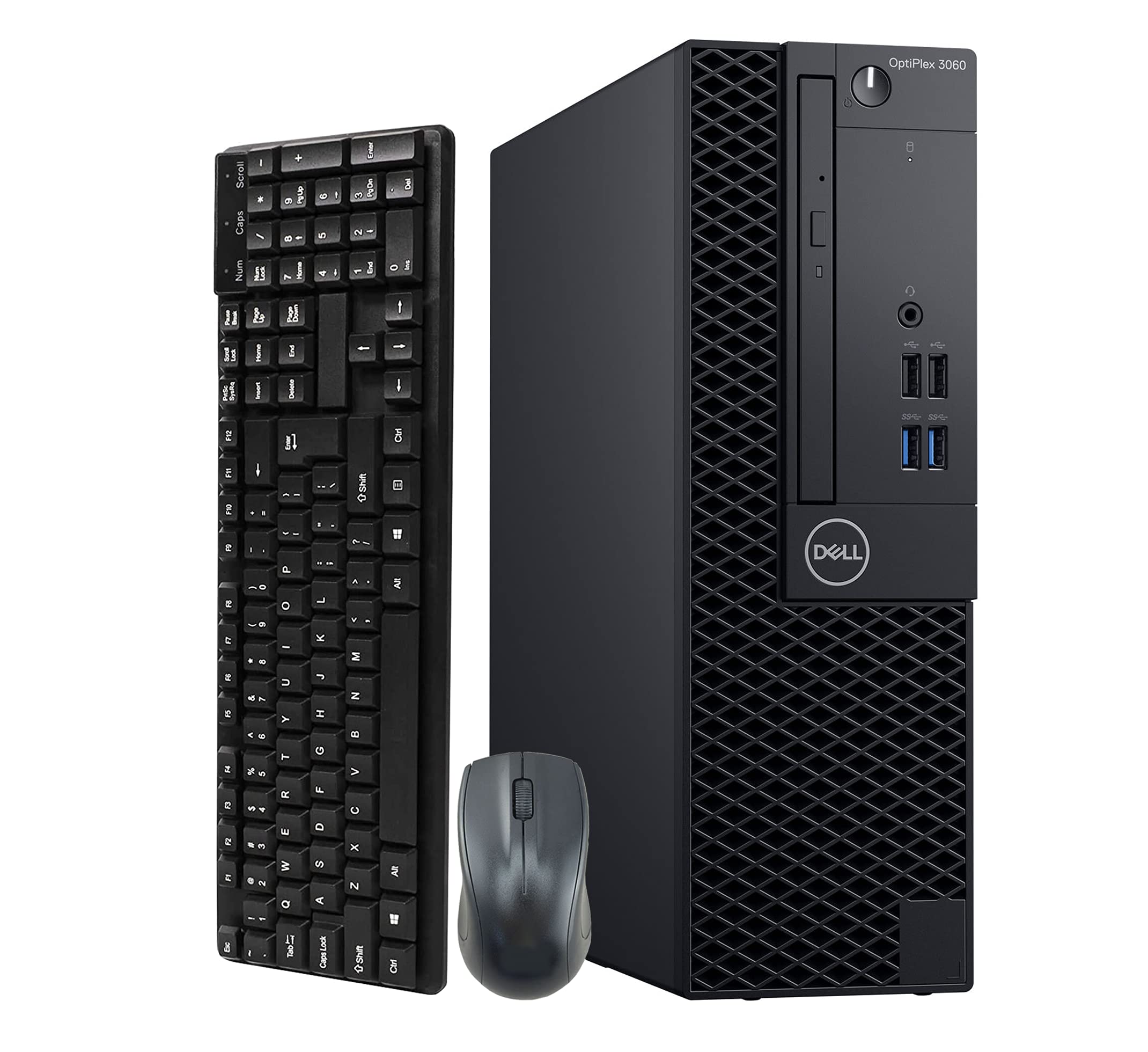 Dell Optiplex 3060 SFF Computer Desktop PC, Intel Core i5-8400 8th Gen Processor, 16GB DDR4 Ram, 512GB NVMe SSD + 2TB Hard Drive, HDMI, Wireless Keyboard Mouse, WiFi & Bluetooth, Windows 10 (Renewed)