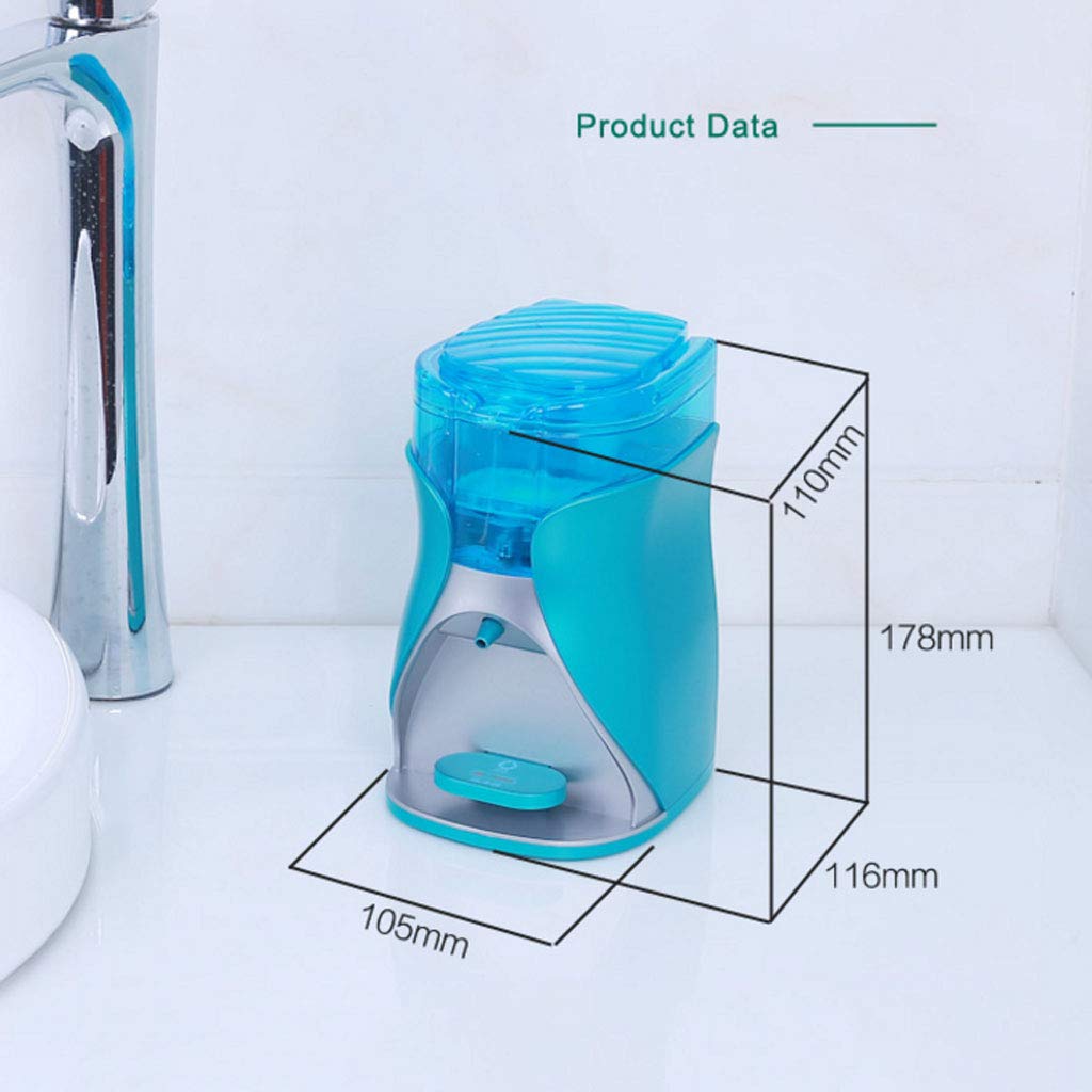 TGRTY Soap Dispenser Liquid Dispenser Foam Liquid Distributor Wall Hanging Bathroom Shampoo Bath Liquid Box Induction Foam Dispenser Bottle Pressing Lotion Dispenser (Color : Green)