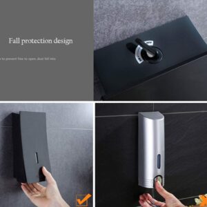 Soap Dispenser Liquid Dispenser Liquid Distributor Wall-Mounted Toilet Shampoo Shower Gel Box Hotel Foam Dispenser Pressor Bathroom Lotion Dispenser (Color : Silver)