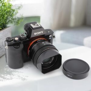 Haoge LH-S245N Bayonet Square Metal Lens Hood for Sony FE 50mm F2.5 G FE 40mm F2.5 G FE 24mm F2.8 G Lens Shade with Cap