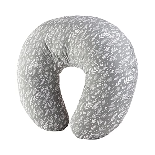 Dr. Brown's Breastfeeding Pillow with Removable Cover for Nursing Mothers, Machine Washable, Cotton Blend, Gray