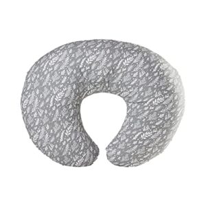 Dr. Brown's Breastfeeding Pillow with Removable Cover for Nursing Mothers, Machine Washable, Cotton Blend, Gray