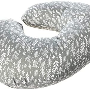 Dr. Brown's Breastfeeding Pillow with Removable Cover for Nursing Mothers, Machine Washable, Cotton Blend, Gray