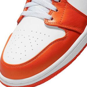 Nike Men's Air Jordan 1 Mid Se Electro Orange, Electro Orange/Black/White, 13