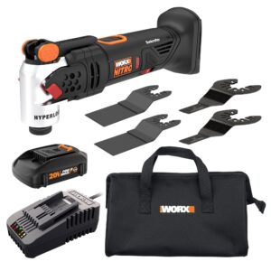 worx nitro wx697l 20v power share cordless oscillating multi-tool with brushless motor