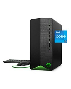 hp pavilion gaming pc, nvidia geforce gtx 1650, 11th gen intel core i5-11400f processor, 8 gb ram, 512 gb ssd, windows 11, wi-fi 5 & bluetooth 4.2, 9 usb ports, pre-built pc (tg01-2040, 2021)