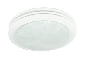 hunter 90052z saturn decorative bathroom ventilation exhaust fan and light, 80 cfm, satin white