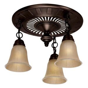 hunter 80707z garden district decorative bathroom ventilation exhaust fan and light, oil rubbed bronze finish