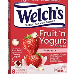 Welchs Fruit n Yogurt Strawberry Fruit Snacks, 8 Ct