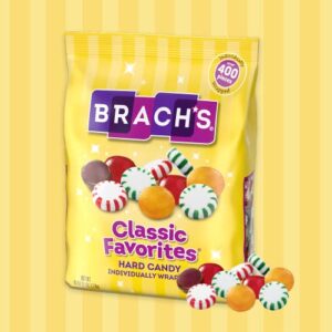 Brach's Classic Favorites, Individually Wrapped Hard Candy, 400 Pieces, 5 Pound Bulk Bag