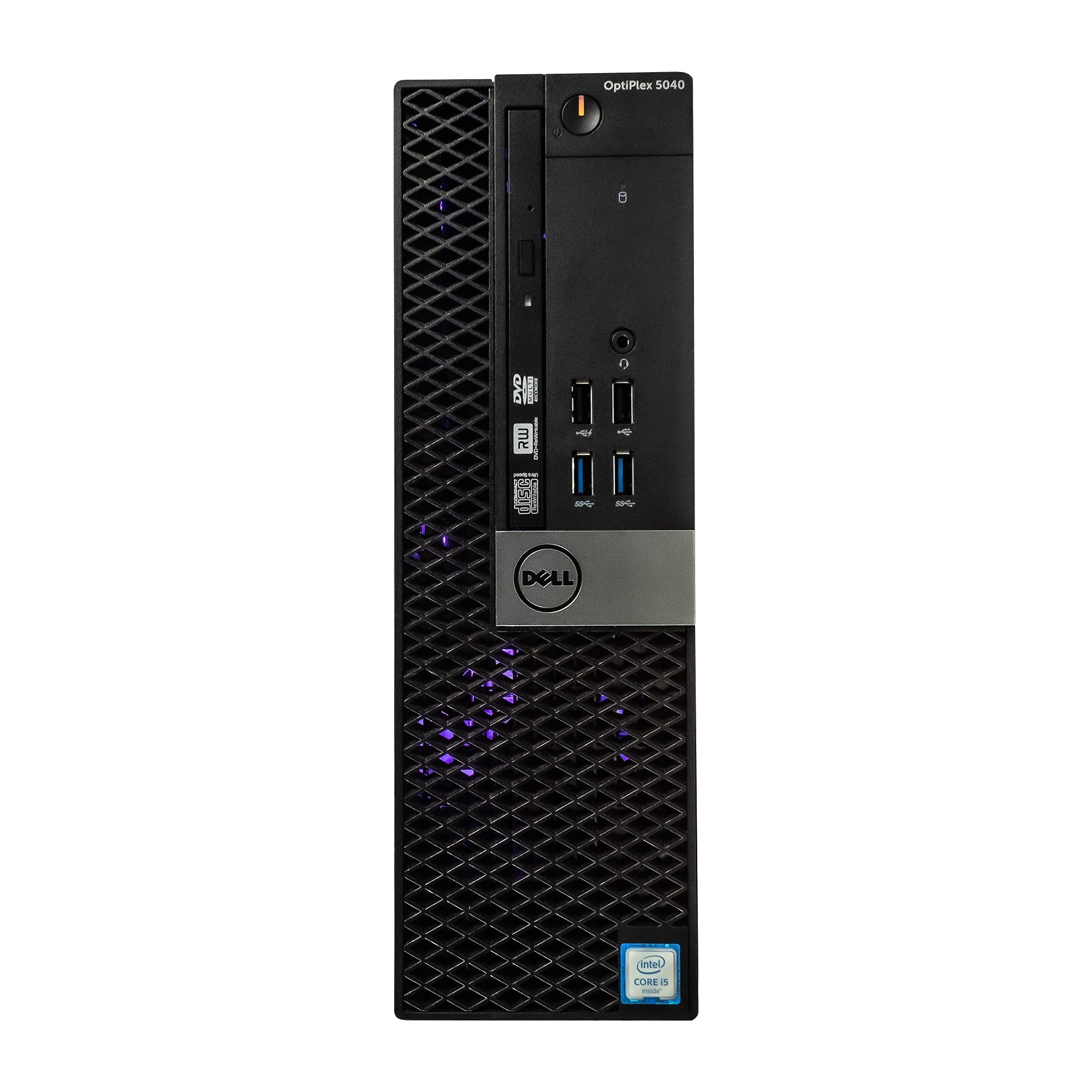 Dell OptiPlex 5040 Desktop Computer PC w/RGB Lighting, Ultra-Fast Intel i7, 16GB DDR3 RAM, 500GB SSD, DVD, WiFi, Windows 10 Pro (Renewed)