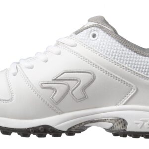 Ringor - Women's Flite Turf Softball Shoe (7.0 - White/Silver)